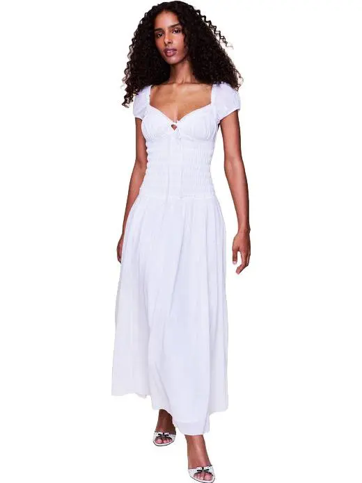 GUIZIO Formentera Maxi Dress - White