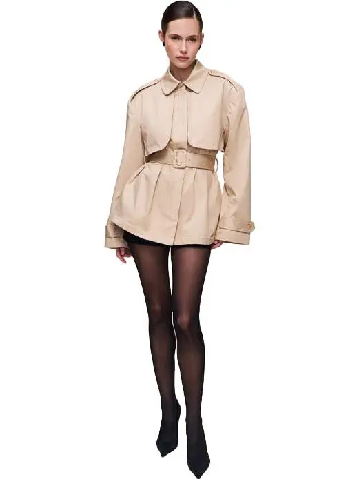 GUIZIO Thea Trench Coat - Soft Taupe