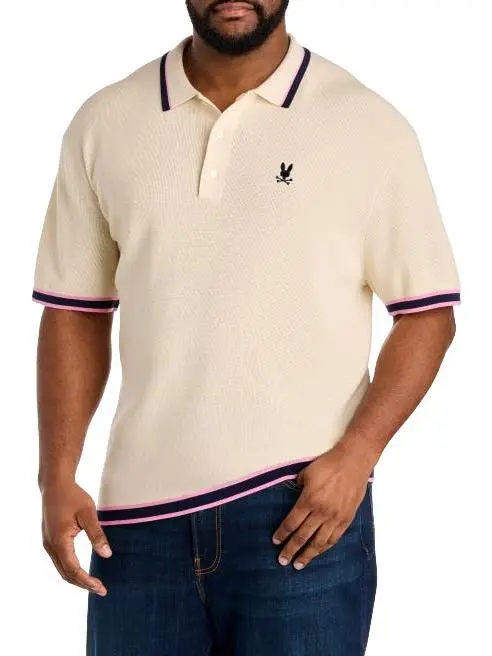 Psycho Bunny Big & Tall Knit Polo Shirt - Pristine