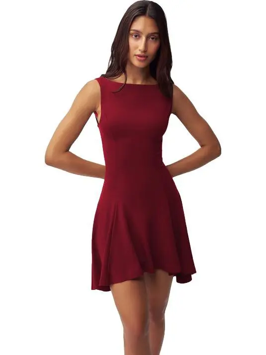GUIZIO Daye Mini Dress - Bordeaux