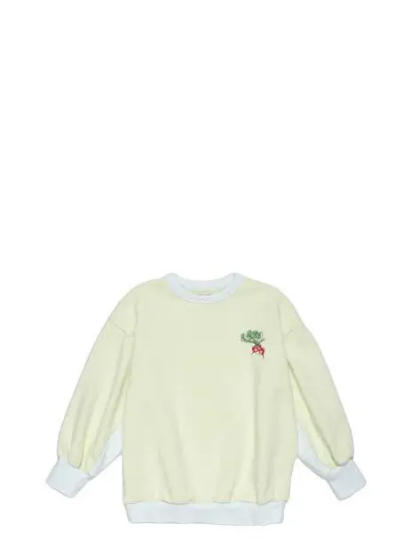 THE SUNDAY COLLECTIVE Organic Weekend Sweatshirt - Cucumber Stripe