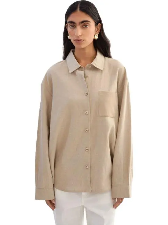 LAMARQUE Linen Shirt - Beige
