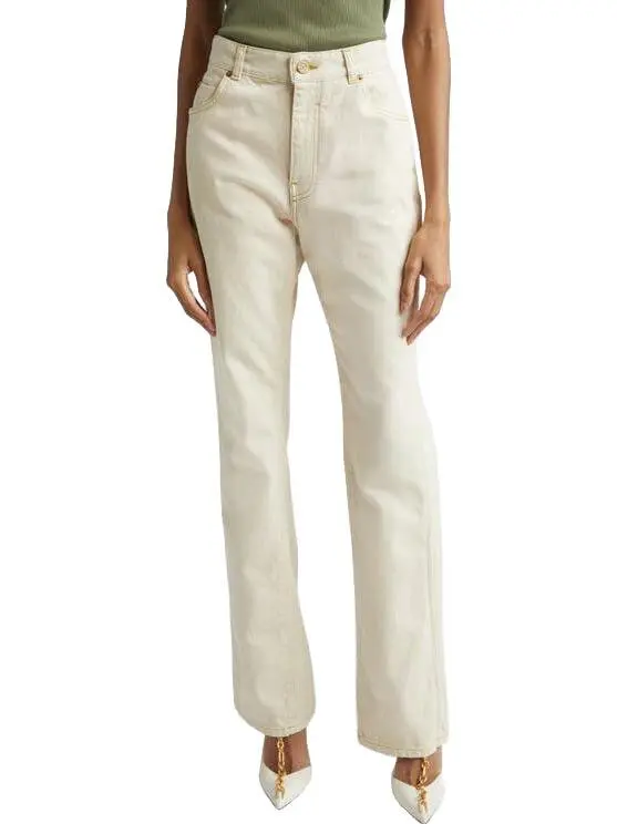 Balmain High-waist Tailored Jeans - Beige