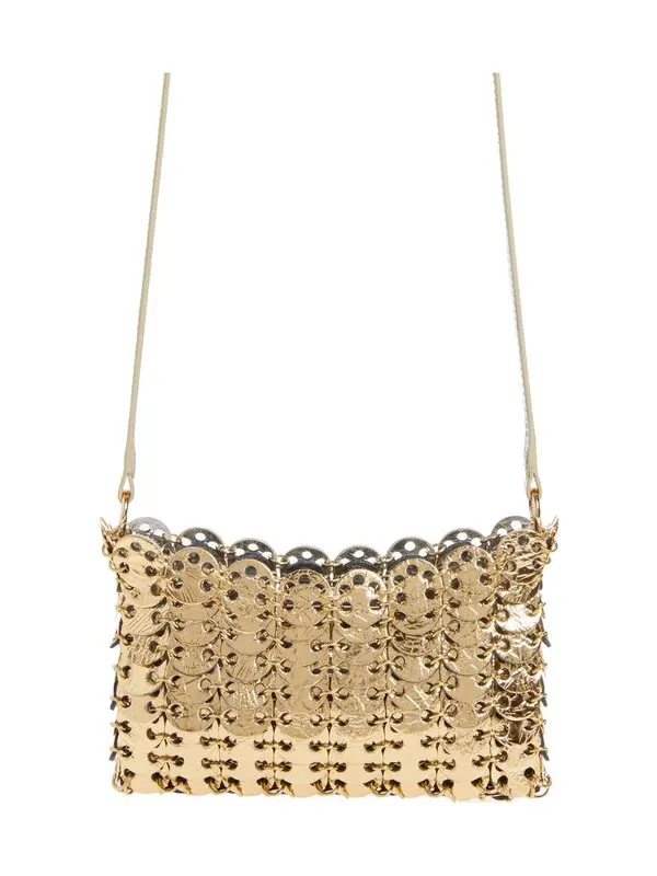 Rabanne 1969 Reversible Nano Flip Bag - Gold/silver