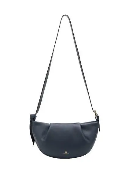 LA PORTEGNA Claudia Adjustable Strap Shoulder Bag - Navy