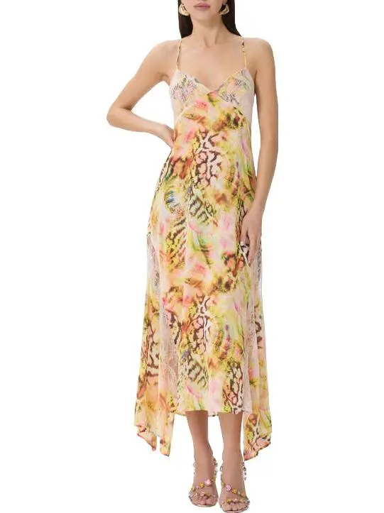 AFRM Christina Slip Dress - Pink Shell Swirl