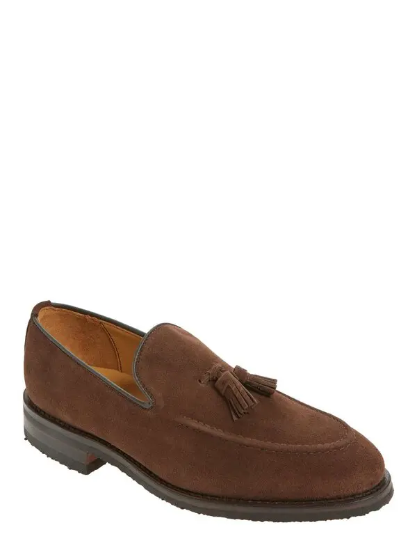 Allen Edmonds Roman Tassel Loafer - Brown Suede