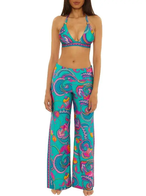 Trina Turk Mykonos Cover-up Pants - Pink Multi