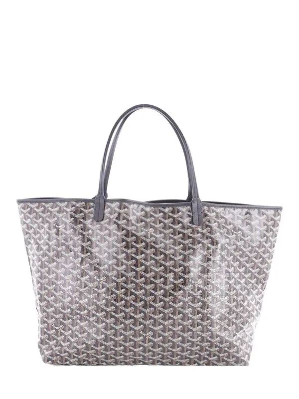 Goyard Saint Louis Gm Coated Canvas Tote - Black