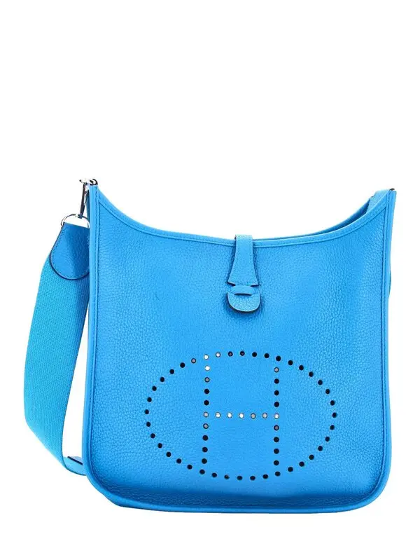 Hermès Evelyne Bag Gen Iii Clemence Pm - Bleu Zanzibar
