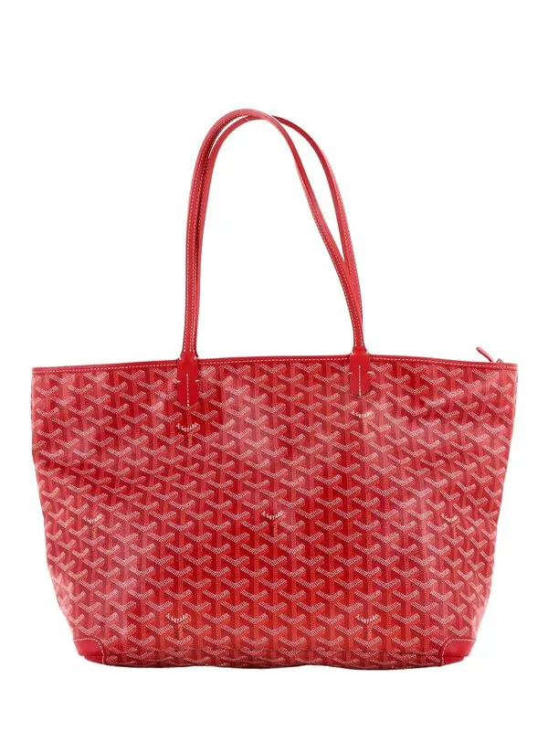 Goyard Artois Tote Coated Canvas Mm - Red
