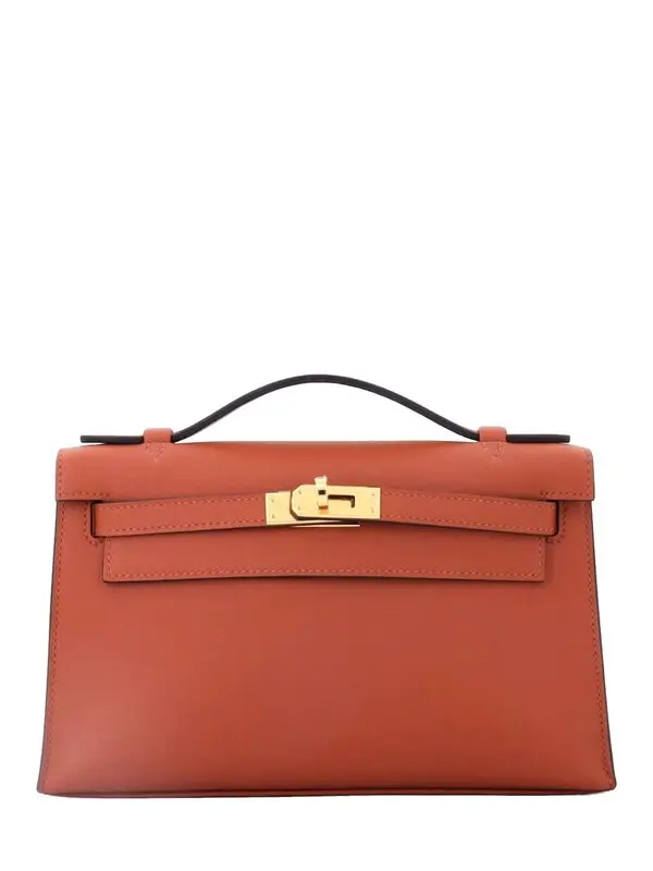 Hermès Kelly Pochette Swift - Cuivre