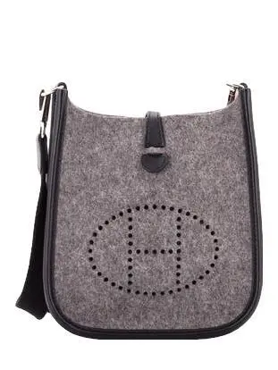 Hermès Evelyne Bag Gen Iii Felt Tpm - Grey