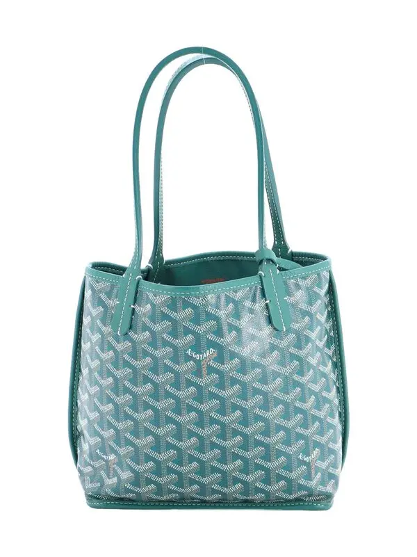 Goyard Anjou Reversible Tote Coated Canvas Mini - Green