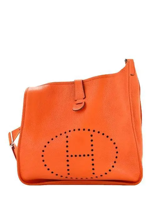 Hermès Evelyne Bag Gen Iii Clemence Gm - Orange