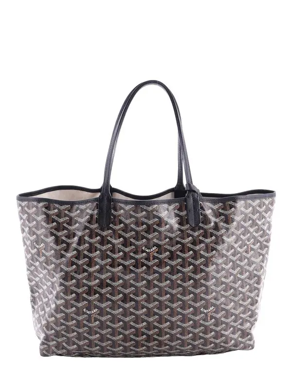 Goyard Saint Louis Gm Tote Coated Canvas - Black