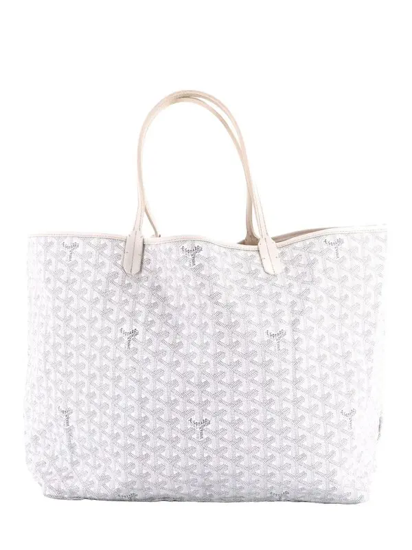 Goyard Saint Louis Gm Tote Coated Canvas - White