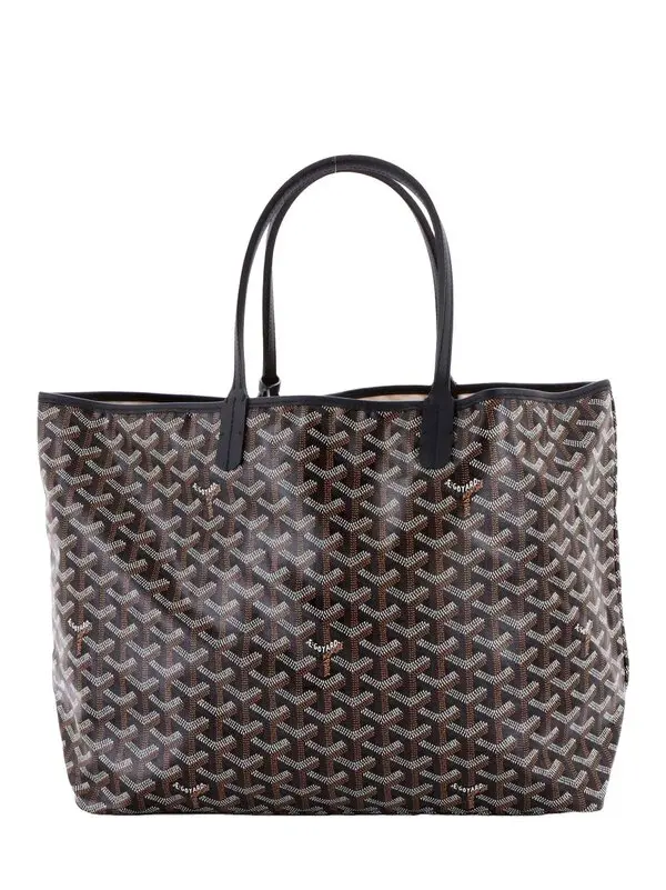 Goyard Saint Louis Pm Tote Coated Canvas - Black