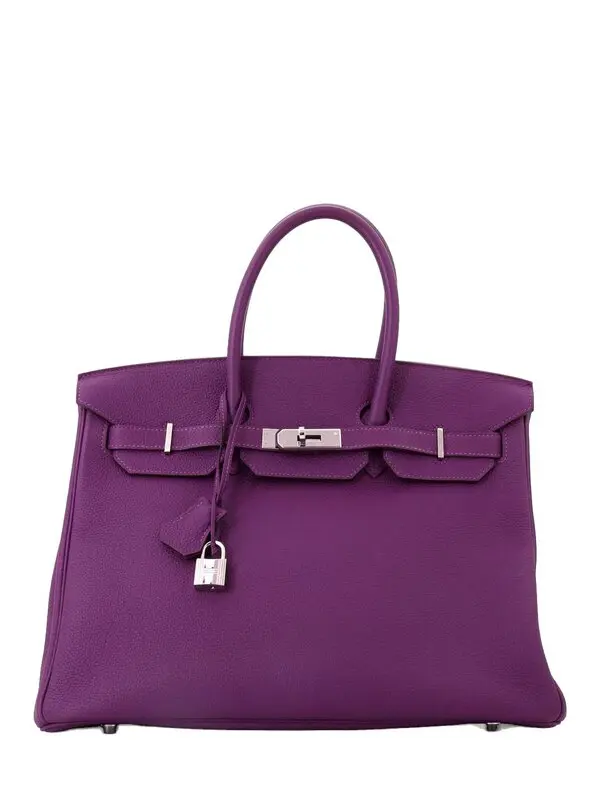 Hermès Birkin Handbag Togo With Palladium Hardware 35 - Anemone