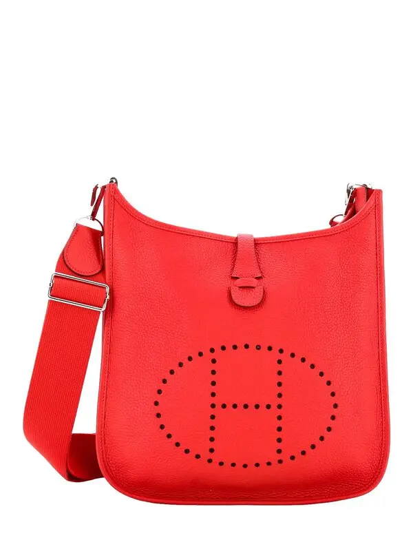 Hermès Evelyne Bag Gen Iii Clemence Pm - Rouge Casaque