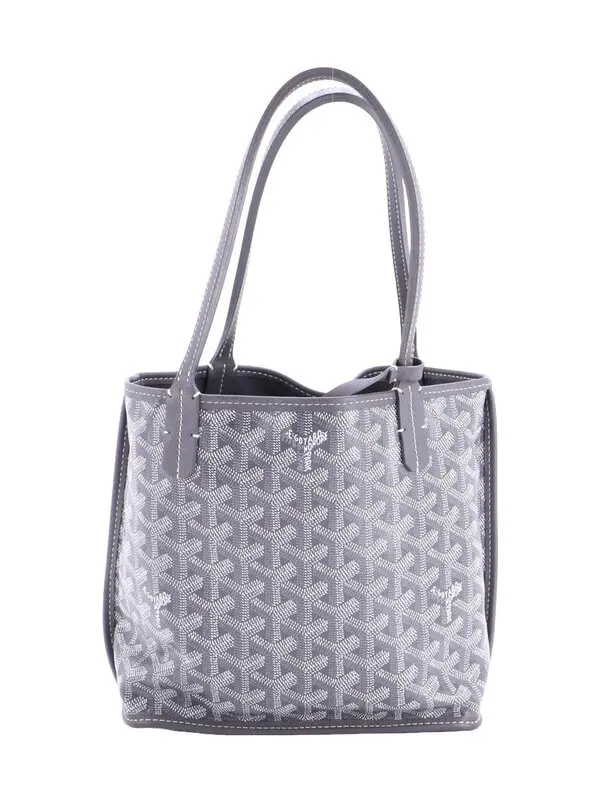 Goyard Anjou Reversible Tote Coated Canvas Mini - Grey