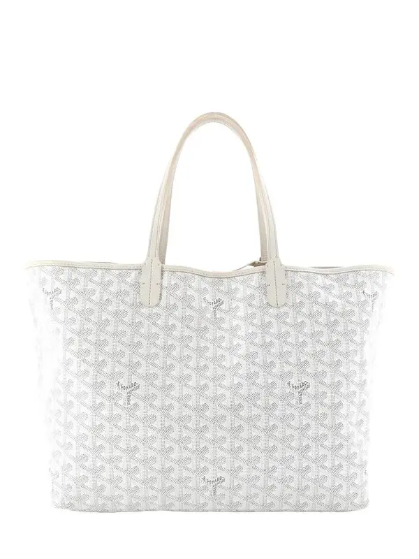 Goyard Saint Louis Tote Coated Canvas Pm - White