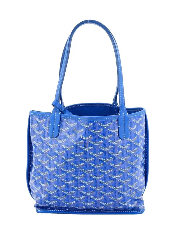 Goyard Anjou Reversible Mini Tote Coated Canvas - Blue