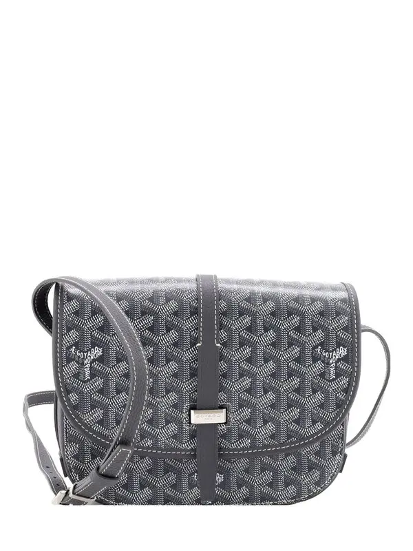 Goyard Belvedere Ii Messenger Bag Coated Canvas Pm - Gray
