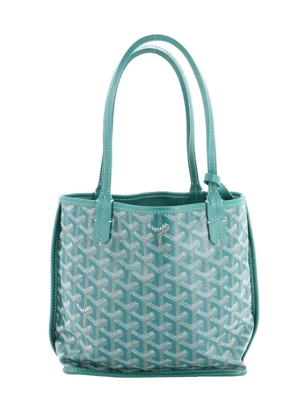 Goyard Anjou Reversible Tote Coated Canvas Mini - Green