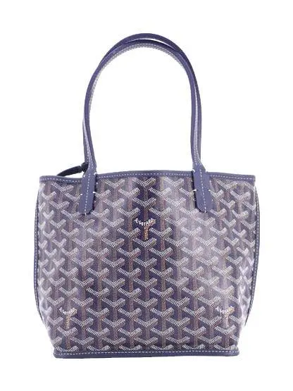 Goyard Anjou Reversible Mini Tote Coated Canvas - Blue