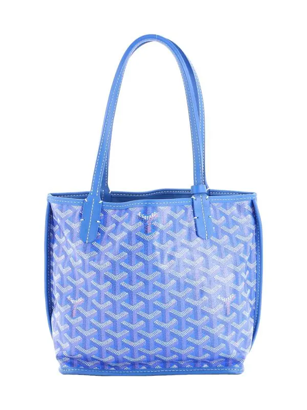 Goyard Anjou Reversible Tote Coated Canvas Mini - Blue