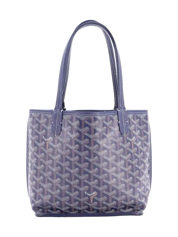 Goyard Anjou Reversible Tote Coated Canvas Mini - Blue