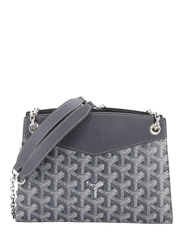 Goyard Structured Rouette Chain Shoulder Bag Coated Canvas Mini - Gray