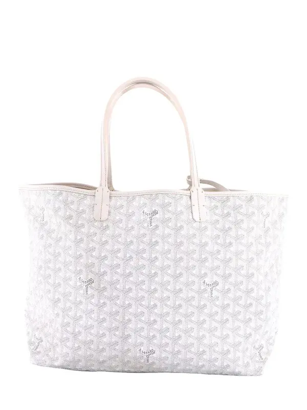 Goyard Saint Louis Pm Tote Coated Canvas - White