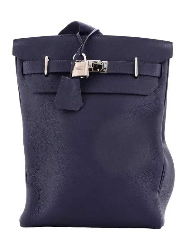 Hermès Hac A Dos Backpack Togo Gm - Blue
