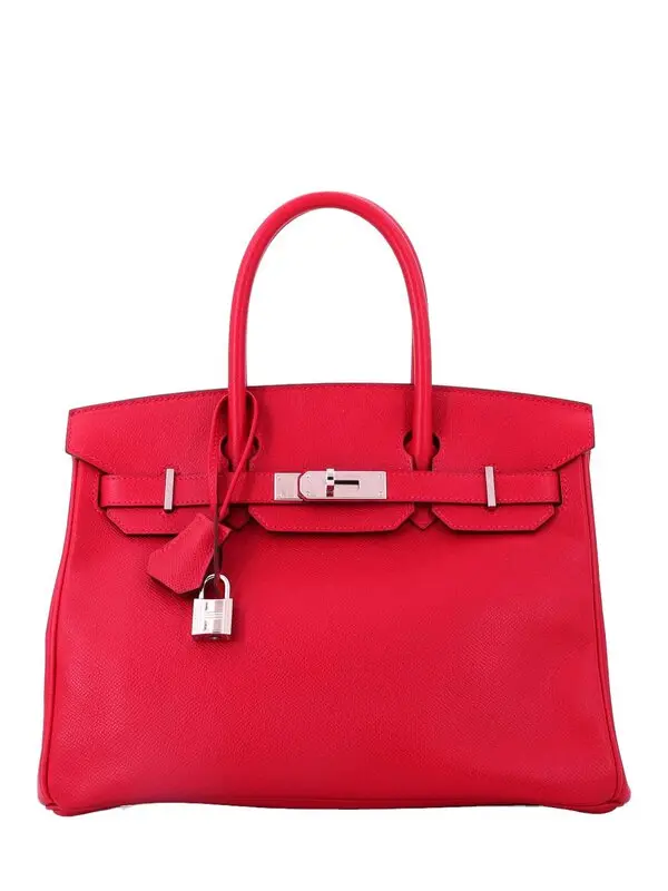 Hermès Birkin 30 Epsom With Palladium Hardware - Rouge Casaque