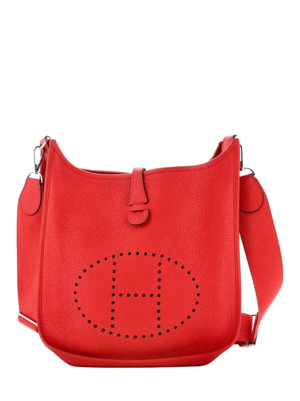 Hermès Evelyne Bag Gen Iii Clemence Pm - Rouge Tomate