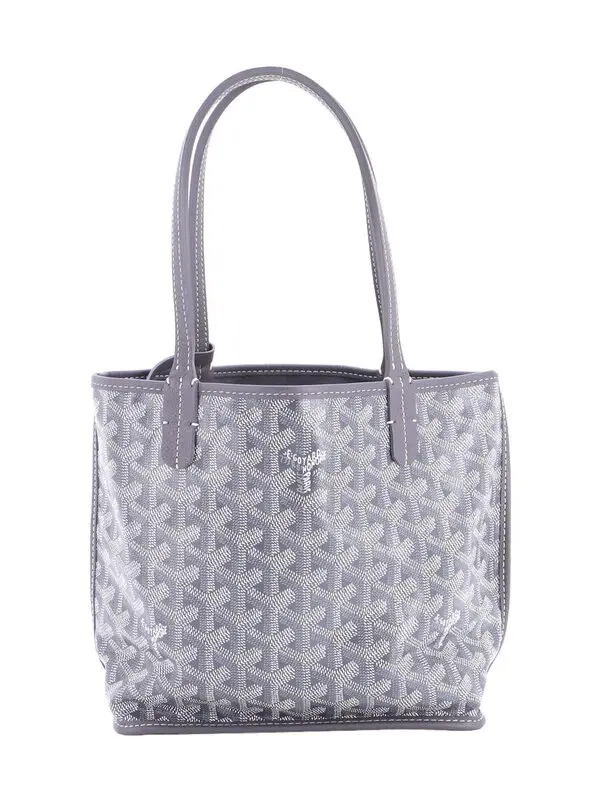 Goyard Anjou Reversible Mini Tote Coated Canvas - Gray