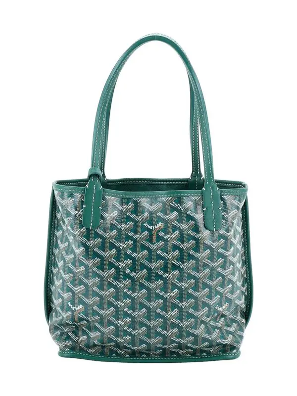 Goyard Anjou Reversible Tote Coated Canvas Mini - Green