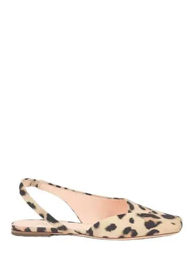 Agl Rina Slingback Ballerinas - Leo Print