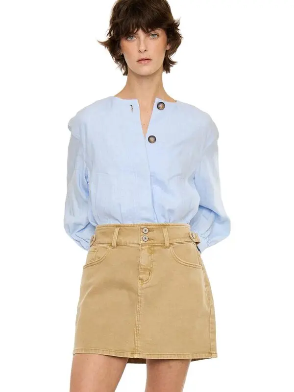 KANCAN Tallie Mid-rise Mini Skirt - Tan