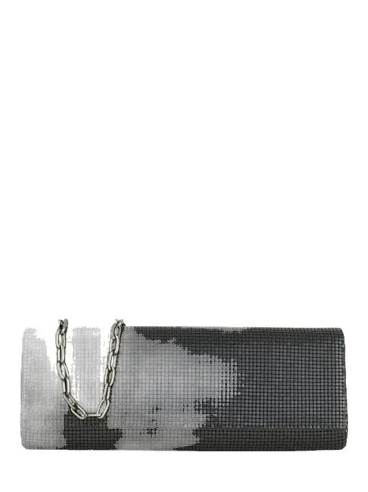 WHITING & DAVIS Zoe Baguette Clutch - Black