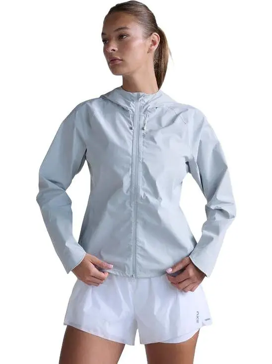 2xu Ignition Shield Waterproof Jacket - Harbor Mist/silver Reflective