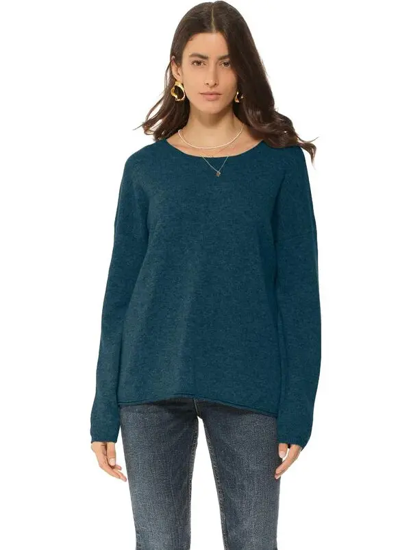 MONTICELLI CASHMERE Pure Cashmere Lightweight Crewneck Sweater - Forest Green