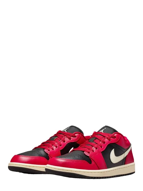 JORDAN Air 1 Low Basketball Sneakers - Mystic Hibiscus/milk/black