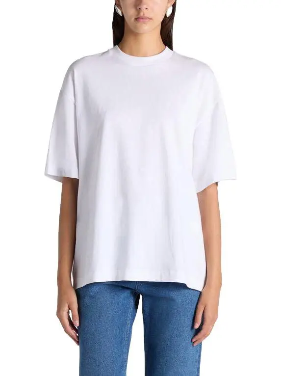 Bottega Veneta Artigiana Embroidered Oversize T-shirt - White