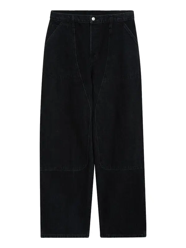 BRAIN DEAD Wide-leg Carpenter Jeans - Washed Black