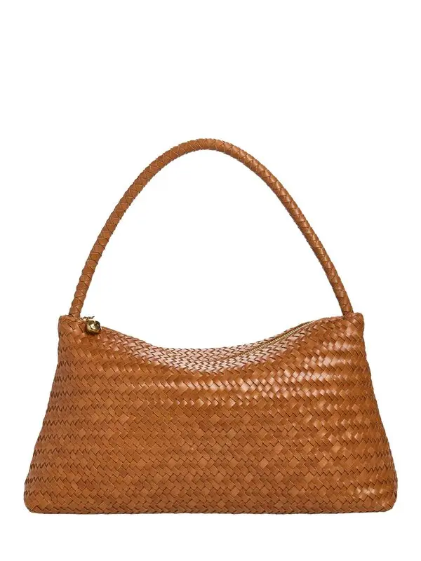 Madewell The Signature Woven Leather Shoulder Bag - Burnt Sienna