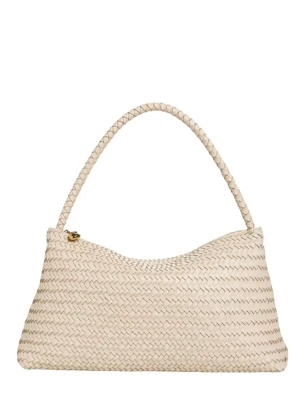 Madewell The Signature Woven Leather Shoulder Bag - Vintage Muslin