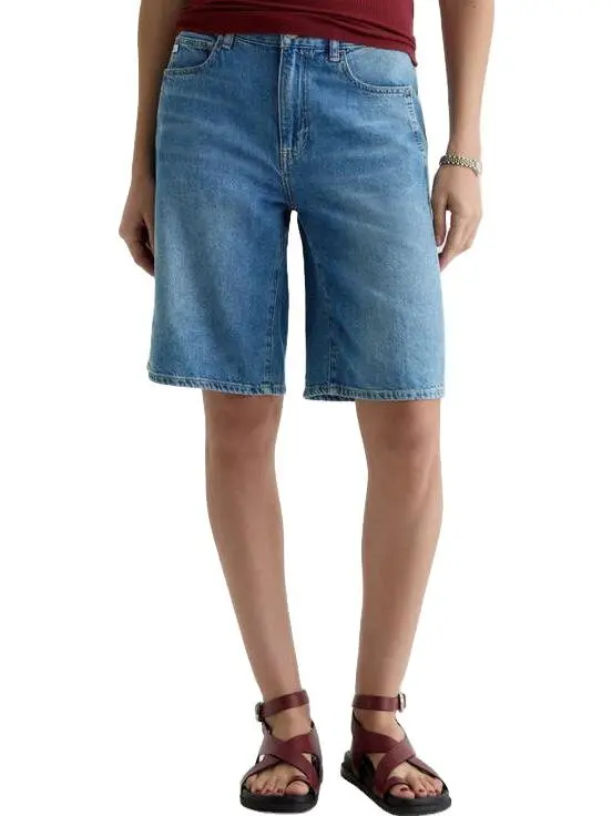 Ag Thalia Denim Bermuda Shorts - Galaxy